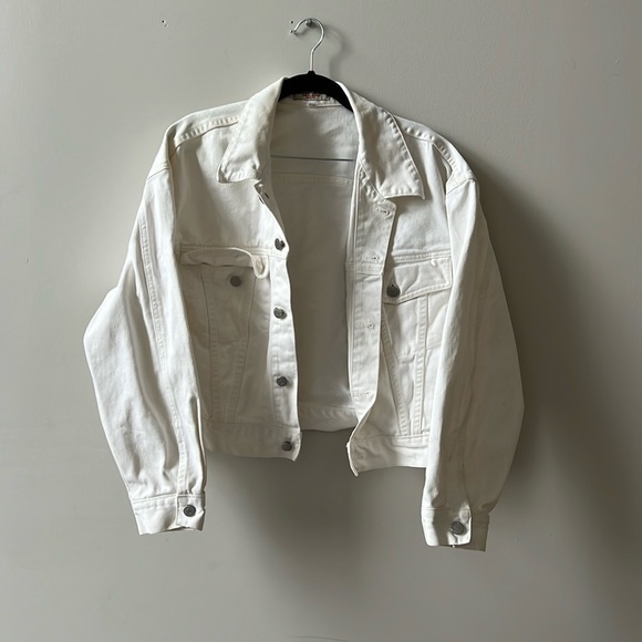 Guess | Jackets & Coats | Vintage Guess White Denim Jacket | Poshmark